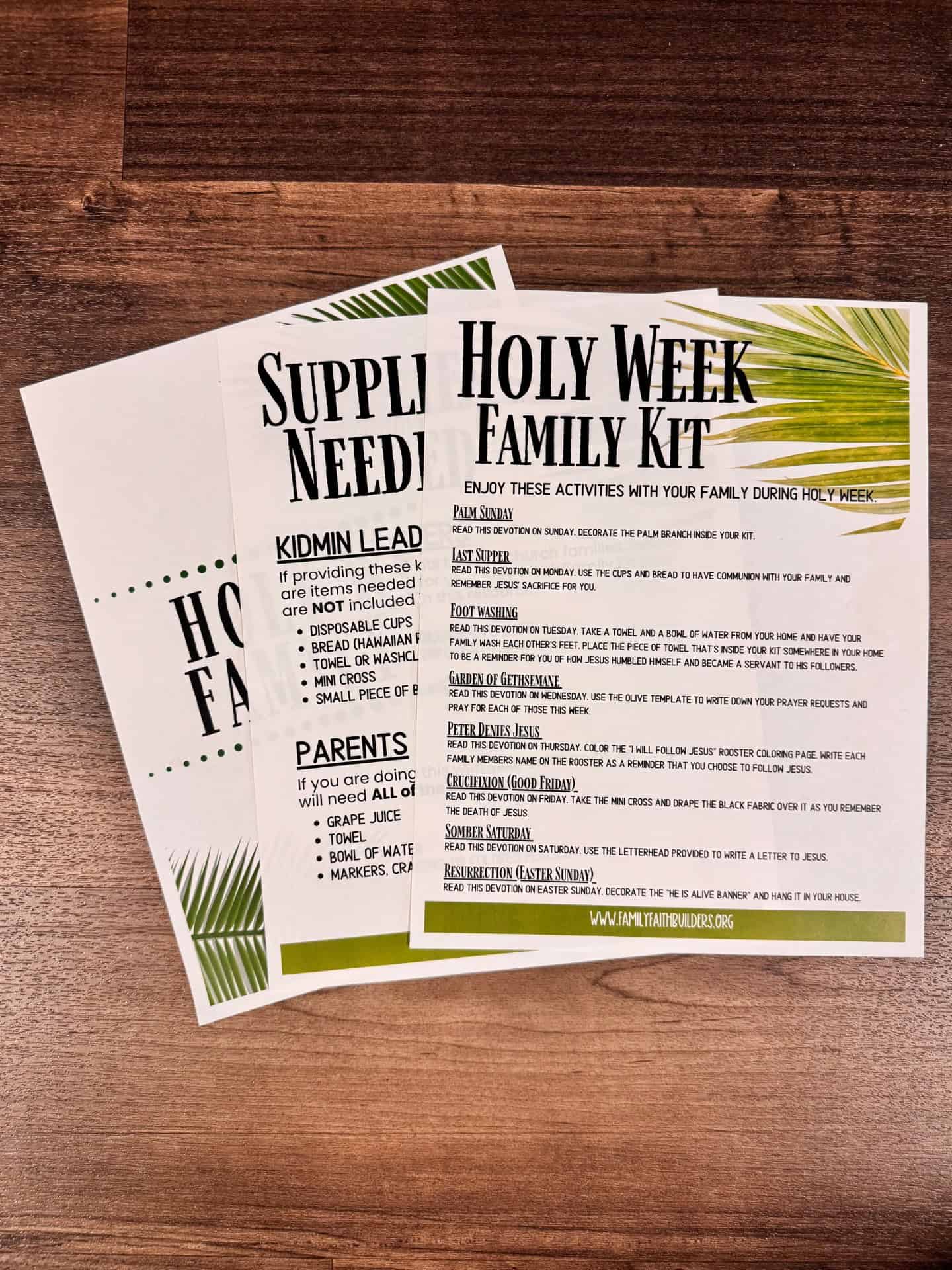 Holy Week Family Kit – Family Faith Builders