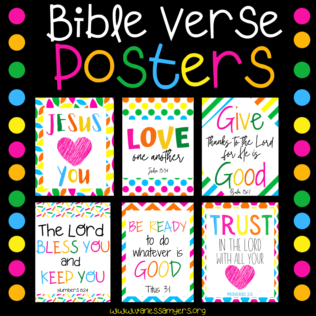 Bible Verse Posters - Family Faith Builders