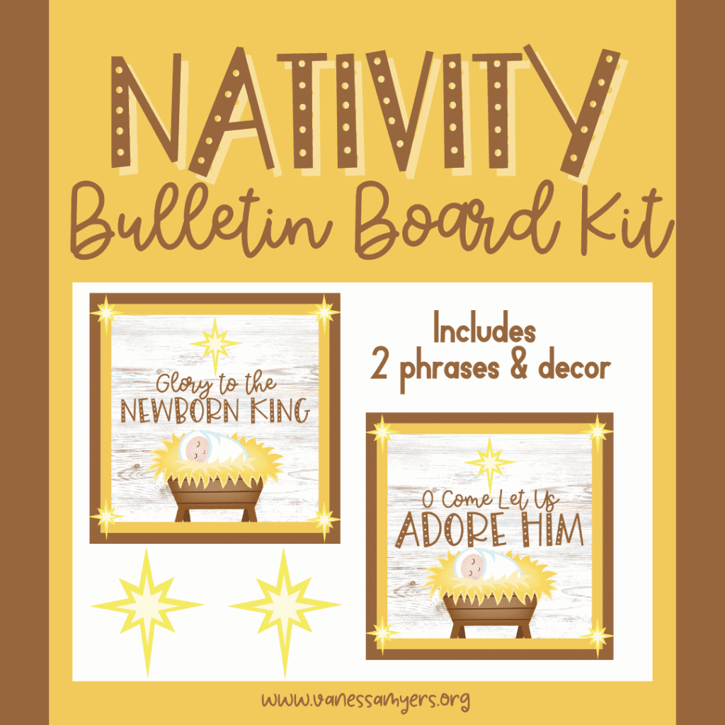 Nativity Bulletin Board Kit - Family Faith Builders