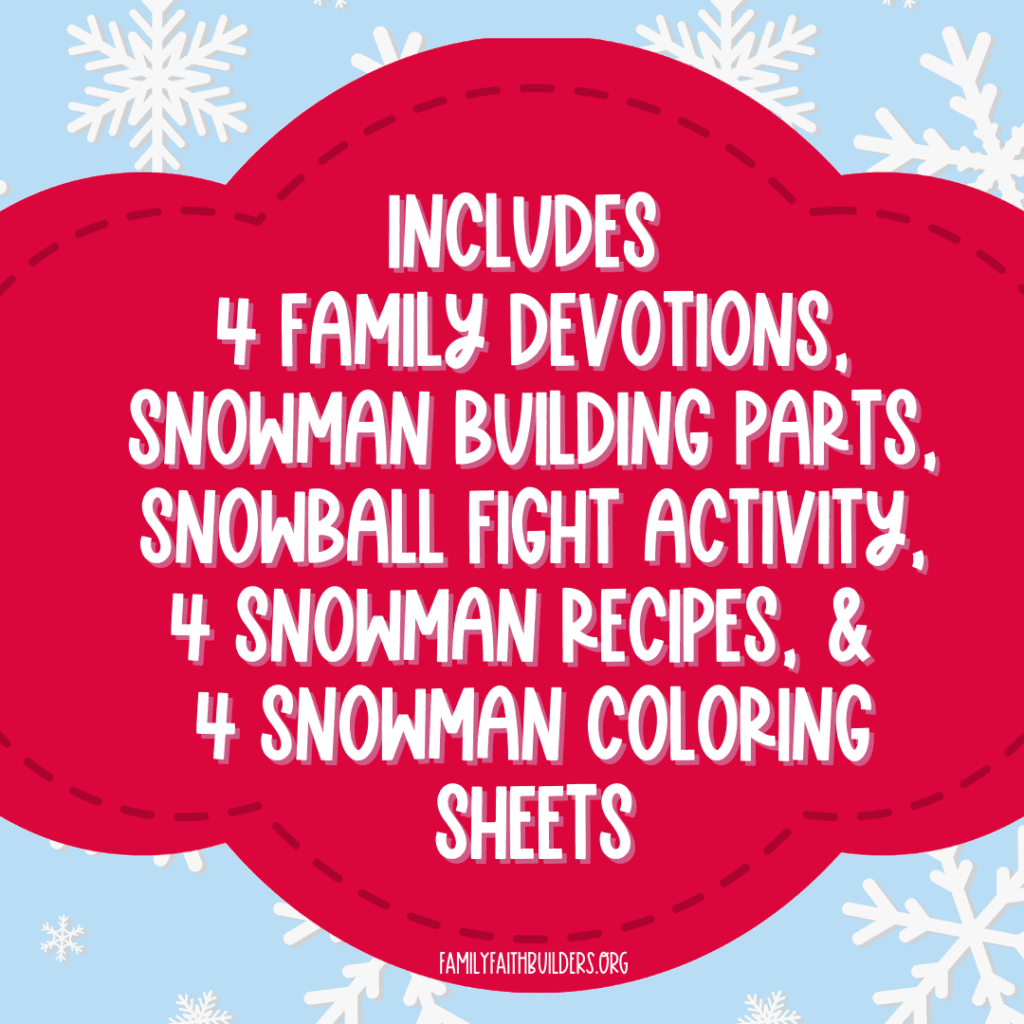 Scripture Snowman – Family Faith Builders
