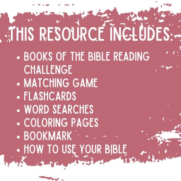 Books of the Bible Activity Pack – Family Faith Builders