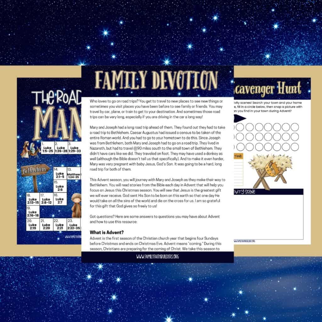 The Road to the Manger – Family Faith Builders