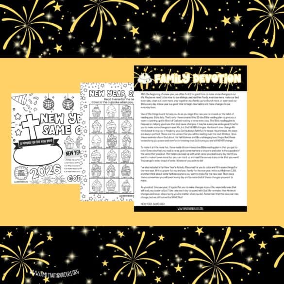 New Year, Same God (Bible Reading Plan for Kids) – Family Faith Builders